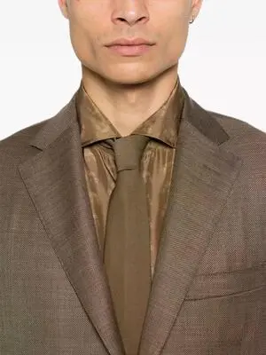 Corneliani Notched-lapels Single-breasted Blazer - Brown