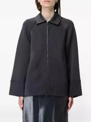 Max Mara Cotton Jersey Coat - Grey