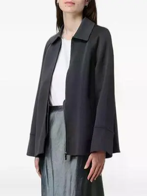 Max Mara Cotton Jersey Coat - Grey