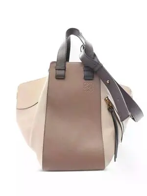 Loewe Medium Hammock Leather Tote Bag - Neutrals