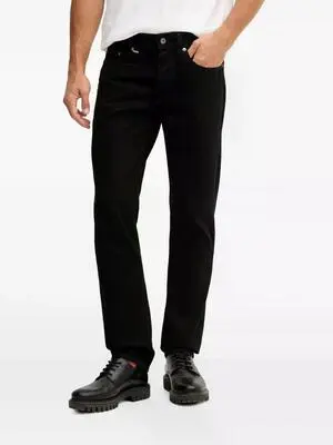 BENETTON Logo Patch Straight Leg Jeans
