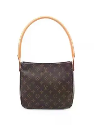 LOUIS VUITTON Monogram Canvas Looping Tote Bag - Brown