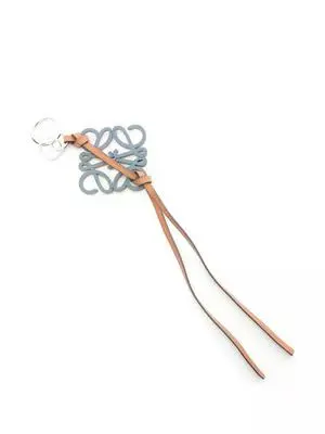 Loewe Anagram Leather Bag Charm - Blue