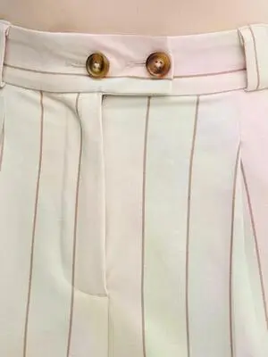 BENETTON Pinstriped Pleated Trousers