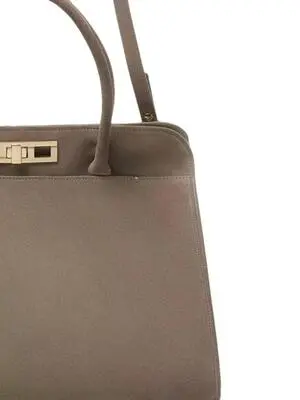 Fabiana Filippi Suede Twist-lock Tote Bag - Neutrals