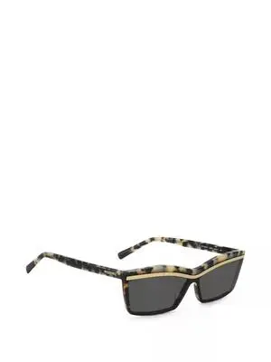 Missoni Rectangle Frame Sunglasses With Gold Tone Trim