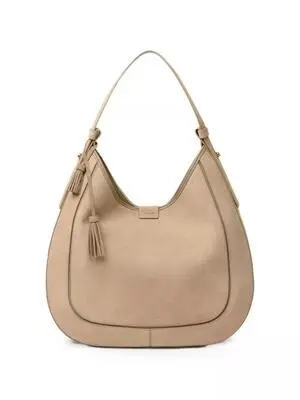 Fabiana Filippi Suede Shoulder Bag With Tassel Detail