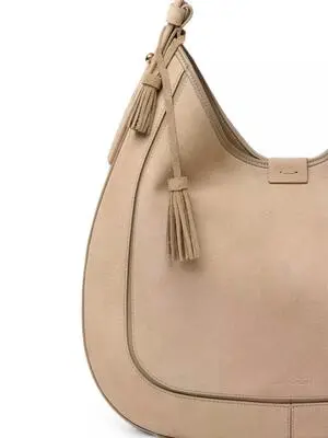 Fabiana Filippi Suede Shoulder Bag With Tassel Detail