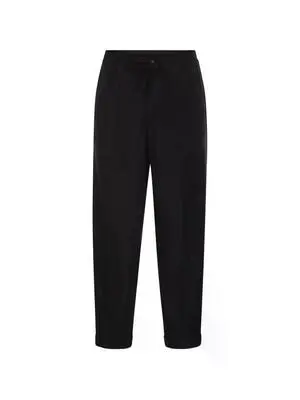 Fedeli Harvard Double-pleat Trousers - Black