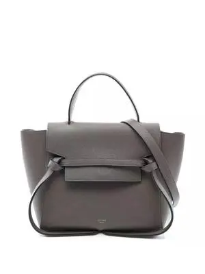 Celine Micro Grained Calfskin Belt Bag Satchel - Grey