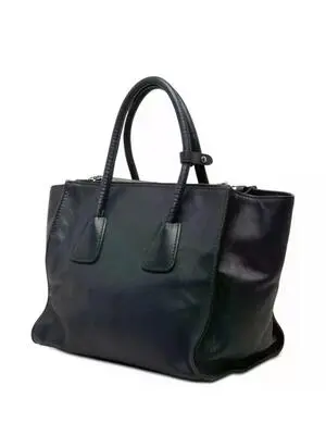 Prada Glace Calf Twin Pocket Double Handle Satchel