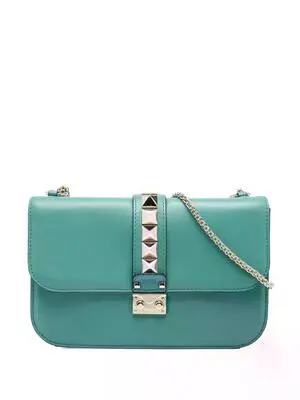 Valentino Garavani Rockstud Glam Lock Medium Crossbody Bag - Blue