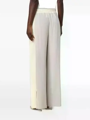 HANITA Crêpe Palazzo Trousers With Side Stripe Detail