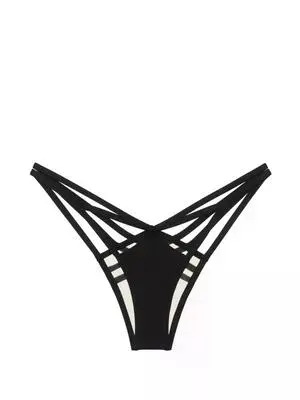 GOD SAVE QUEENS Lanna Strappy Cut-out Briefs - Black