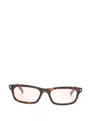 Prada Rectangle Frame Sunglasses - Brown