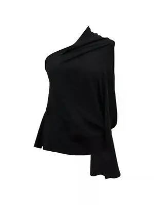 Rick Owens One-shoulder Blouse Asymmetrical Draped Design