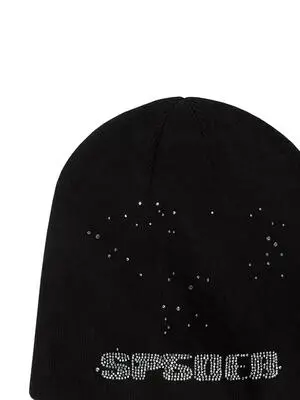 SP5DER Rhinestone Embellished Beanie Hat