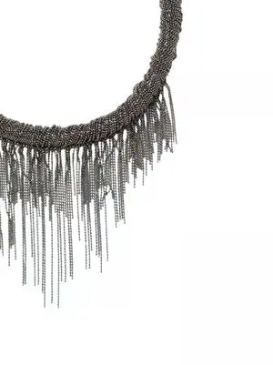 Fabiana Filippi Beaded Fringe Necklace