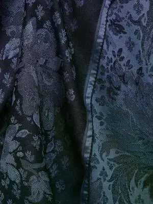 Etro Floral-jacquard Fringed Scarf