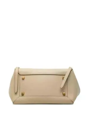 Celine Mini Grained Calfskin Belt Bag Satchel - Neutrals