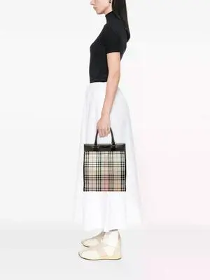 Burberry House Check Canvas Tote Bag
