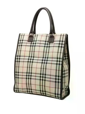 Burberry House Check Canvas Tote Bag