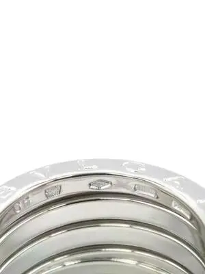 BVLGARI B.zero1 18k White Gold 4-band Ring