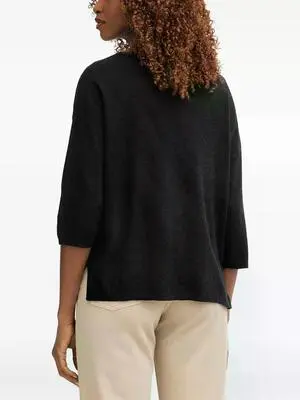 BENETTON Boat Neck Three-quarter Sleeve Sweater