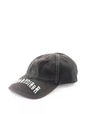 Balenciaga Tattoo Logo Baseball Cap - Grey