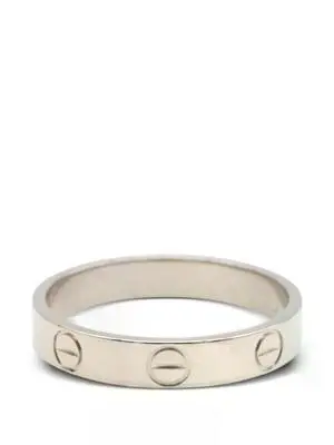 Cartier Mini Love Ring In White Gold - Silver