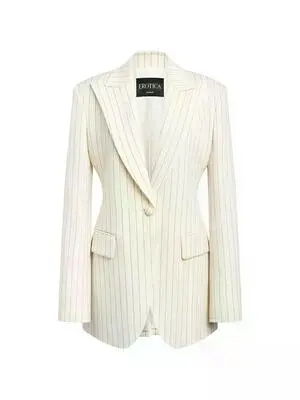 DONDUP Long-sleeved Blazer With Notched Lapel - Neutrals