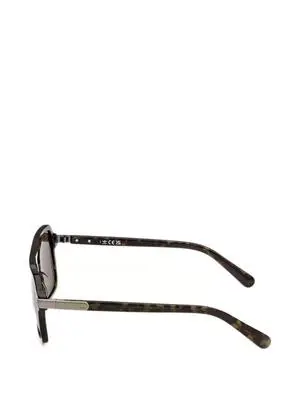 Adidas Tortoiseshell-effect Pilot Frame Sunglasses