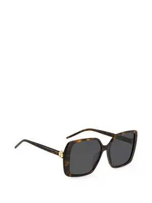 BOSS Double B Monogram Square Frame Sunglasses