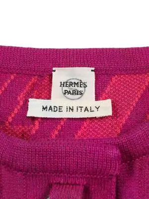 Hermès Fine Knit Crew Neck Short Sleeve Top