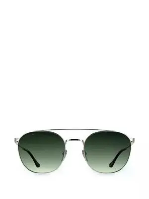 Lacoste Tone Double-bridge Geometric-frame Sunglasses - Silver