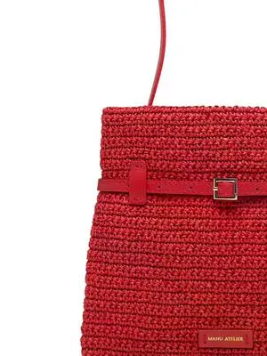 Manu Atelier Mini Tote Du Jour Crochet-knit Tote Bag