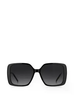 BOSS Square-frame Sunglasses With Gold-tone Hardware - Black