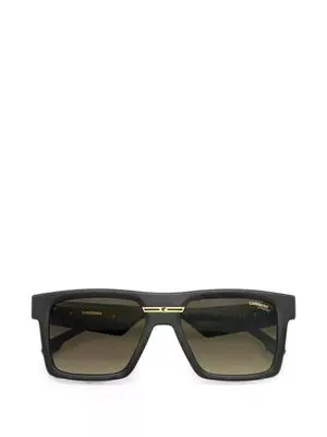 Carrera Eyewear Matte Rectangle Sunglasses With Gold-tone Hardware