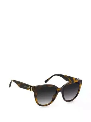 Marc Jacobs Tortoiseshell Effect Cat-eye Frame Sunglasses - Black