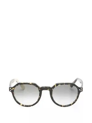 SNOB Tortoiseshell-effect Geometric Frame Sunglasses - Brown