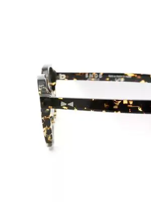 SNOB Tortoiseshell-effect Geometric-frame Sunglasses