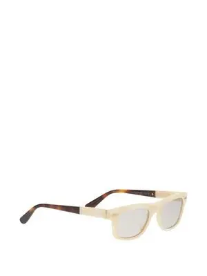 Brunello Cucinelli Acetate Rectangle Frame Sunglasses