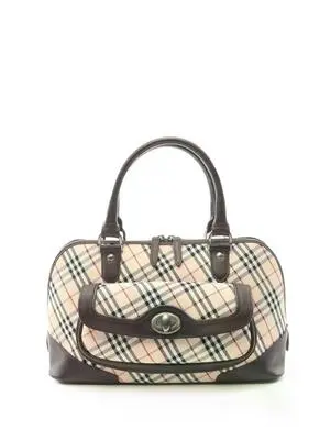 Burberry Nova Check Canvas Handbag