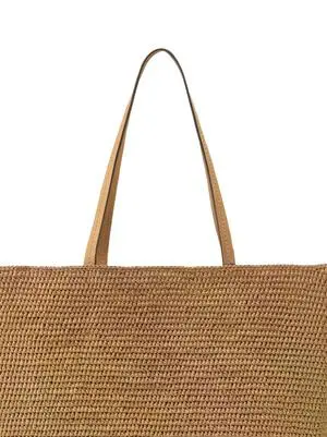 Helen Kaminski Woven Raffia Tote Bag - Neutrals