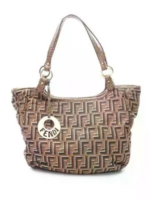 Fendi Zucca Canvas Chef Tote Bag - Brown