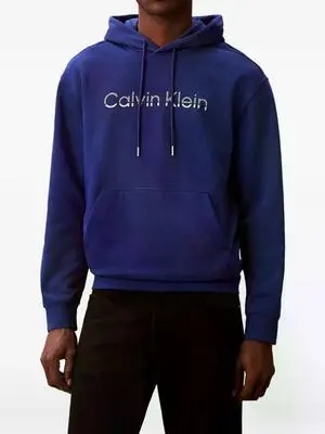 Calvin Klein Terry Logo-print Drawstring Hoodie