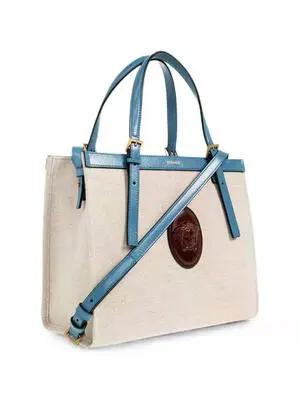 Versace Large Riviera Tote Bag - Neutrals