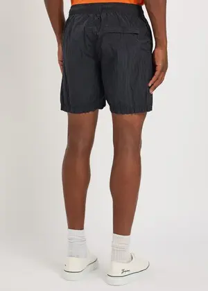 Stone Island Appliquéd Nylon Shorts - Navy