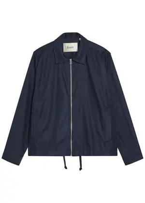 FORET Loft Cotton Overshirt - Navy