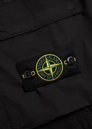 Stone Island Logo Stretch-cotton Cargo Trousers